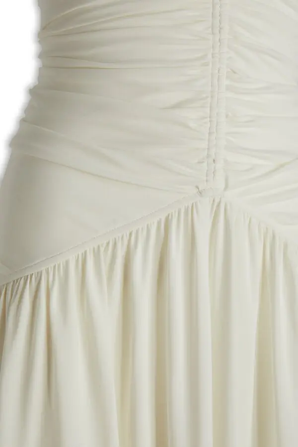 N.21 V-neck Pleated Maxi Dress