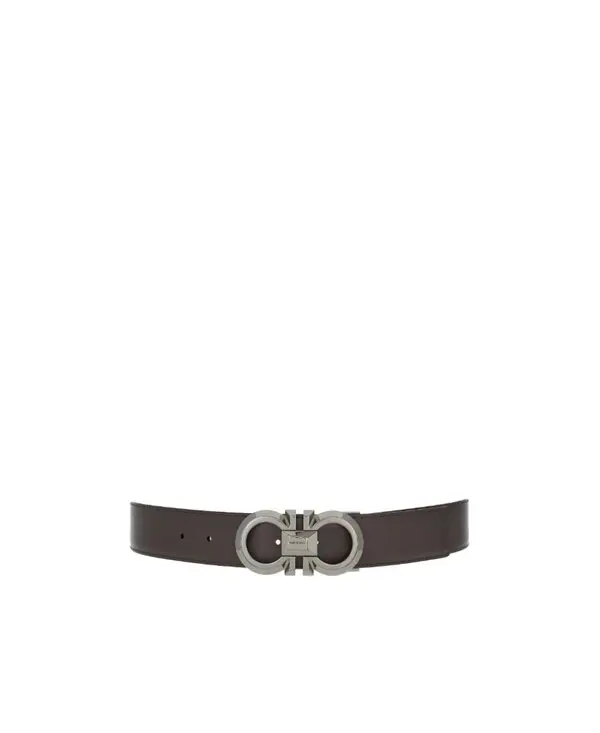 FERRAGAMO Gancini Buckle Belt - Black