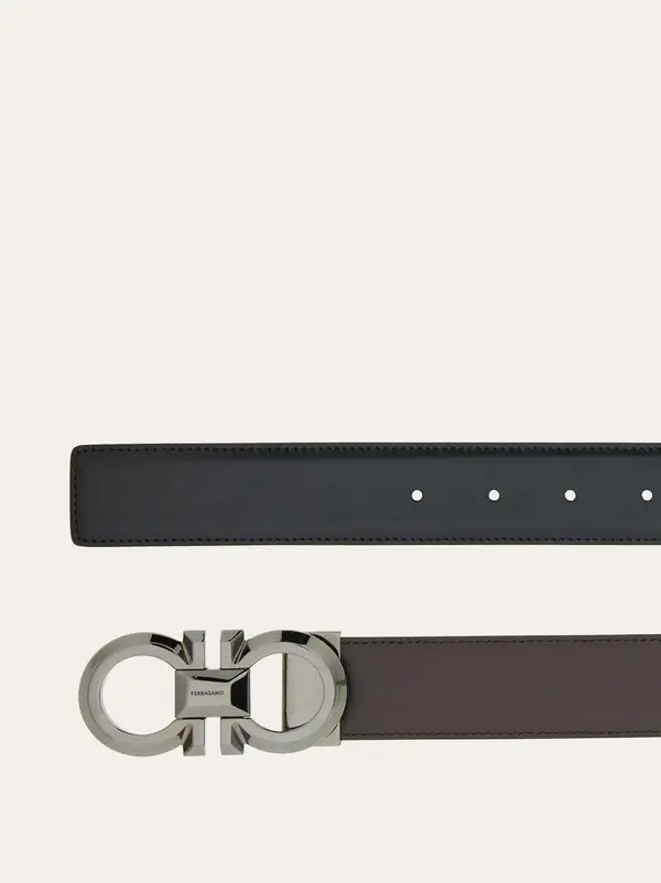 FERRAGAMO Gancini Buckle Belt - Black