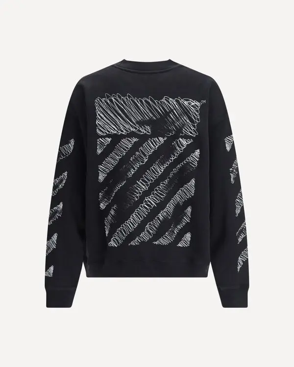 Off-White Scribble Diagram Crewneck Sweatshirt