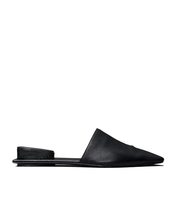 Tory Burch Leather Pierced Square-toe Loafers