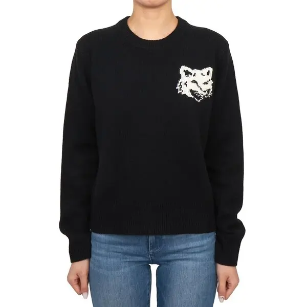 Maison Kitsuné Fox Head Intarsia Regular Jumper
