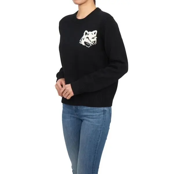 Maison Kitsuné Fox Head Intarsia Regular Jumper
