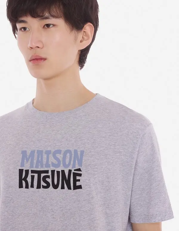 Maison Kitsuné Logo Printed Crewneck T-shirt