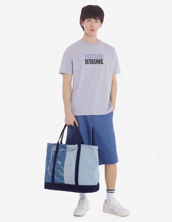 Maison Kitsuné Logo Printed Crewneck T-shirt