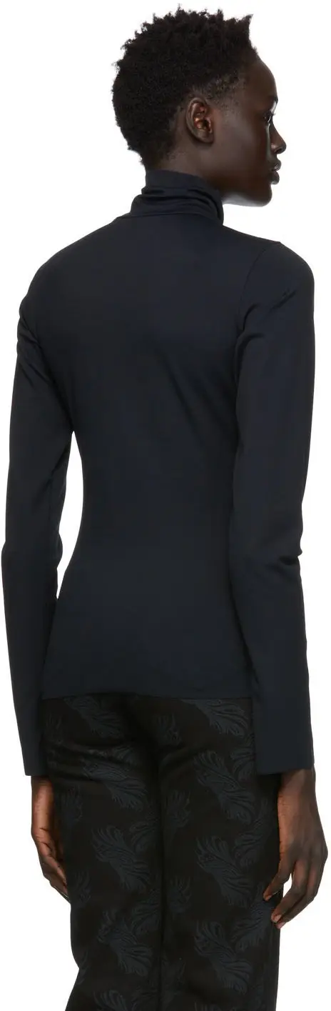 We11Done High-neck Studded Long Sleeve Top