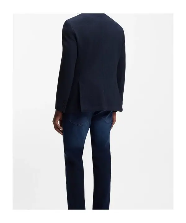 Hugo Boss Jaye Single-breasted Blazer - Dark Blue