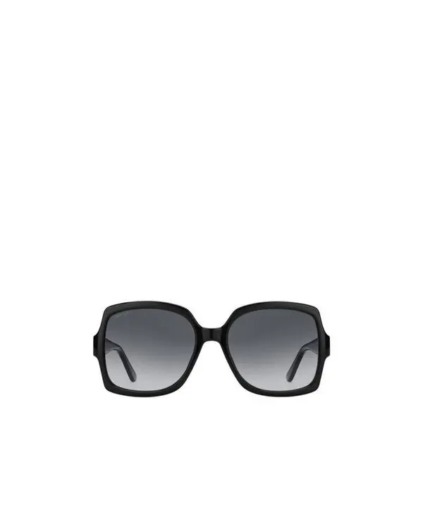 JIMMY CHOO Sammi Oversized Geometric Sunglasses - Gray