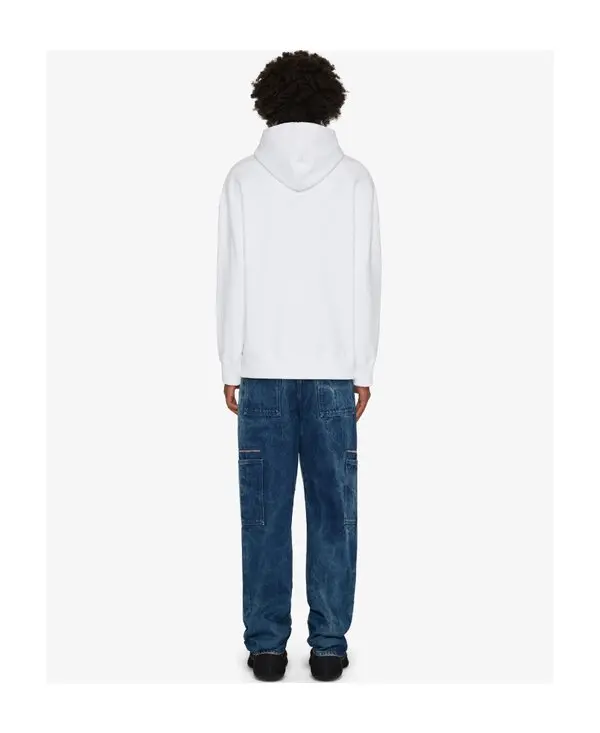 Givenchy Logo Printed Drawstring Hoodie - White