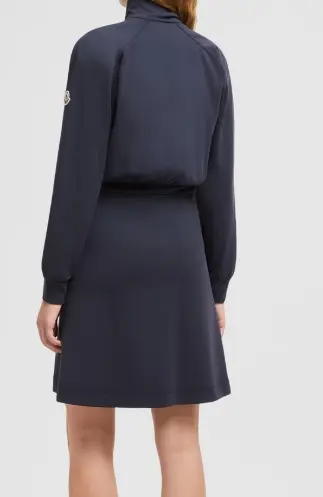Moncler Zip-up Mini Dress With Drawstring Waist