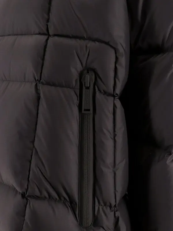 Dsquared2 Padded Zip-up Hooded Jacket - Black