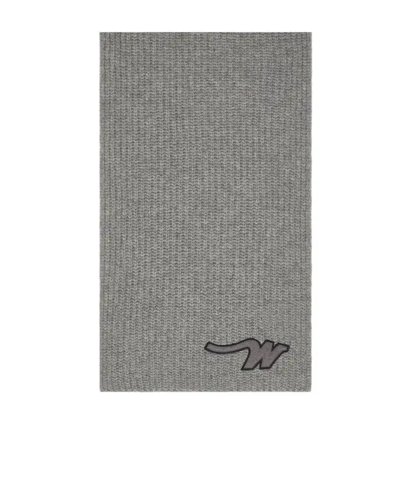 Max Mara Wool Yarn Scarf - Medium Gray