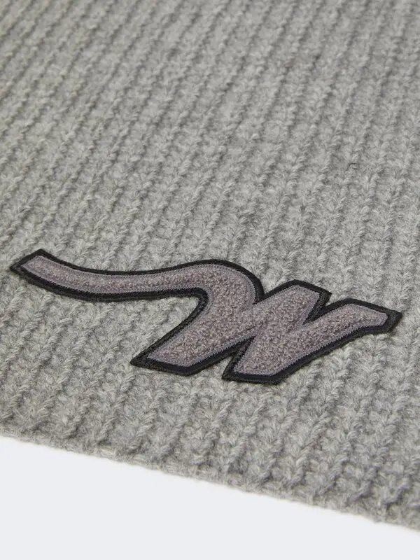 Max Mara Wool Yarn Scarf - Medium Gray