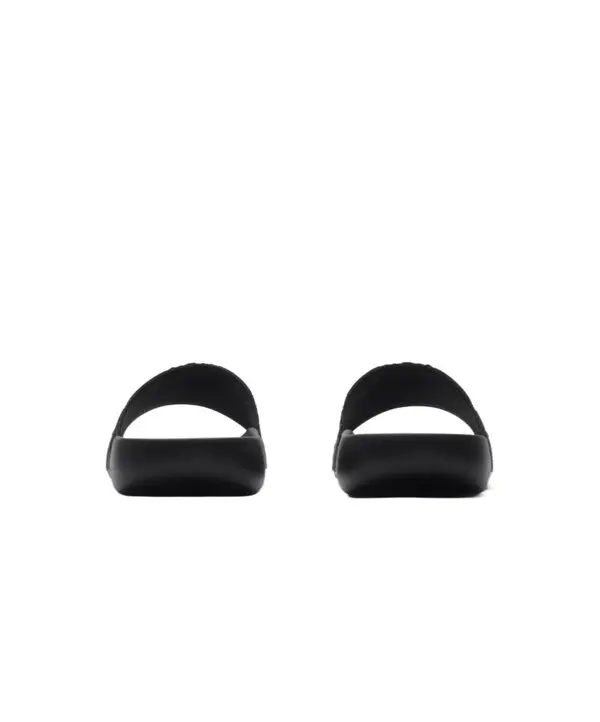 Burberry Checked Slip-on Slides - Black