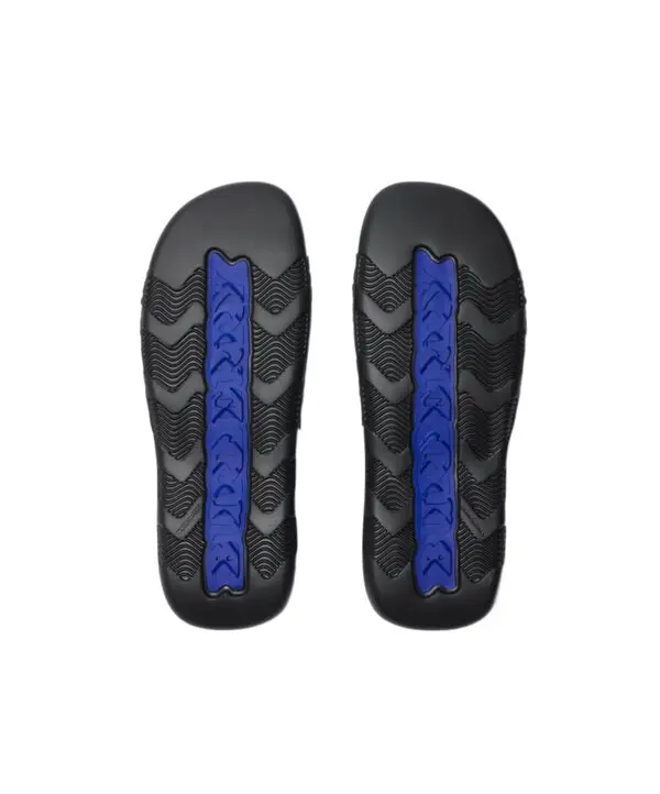 Burberry Checked Slip-on Slides - Black