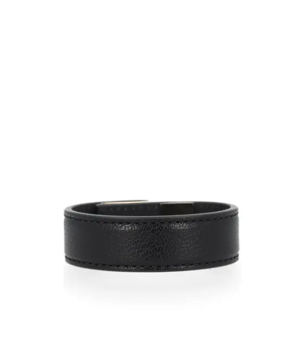 TOM FORD Leather T Latch Bracelet - Black