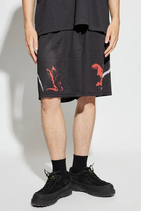 44 LABEL GROUP Graphic Print Mesh Shorts