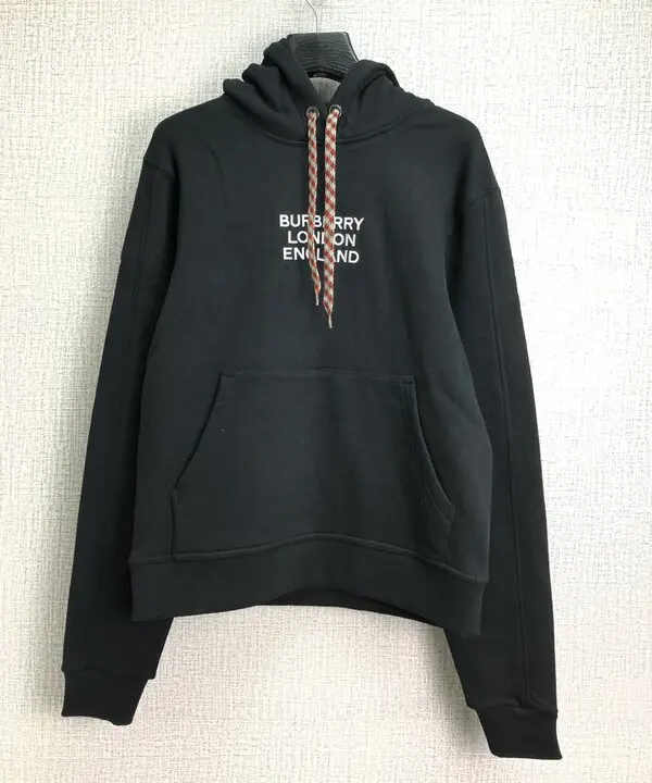 Burberry Embroidered Logo Hooded Sweater