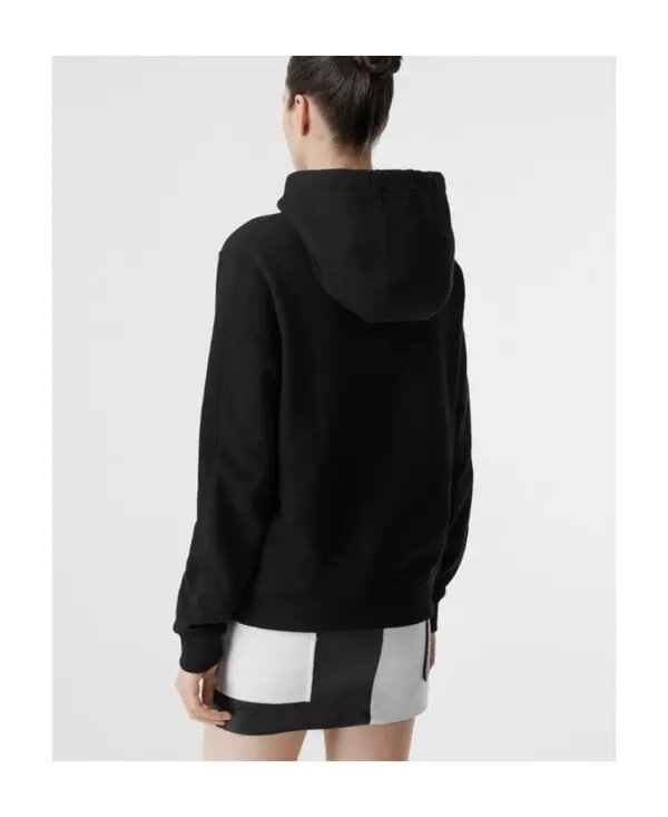 Burberry Embroidered Logo Hooded Sweater