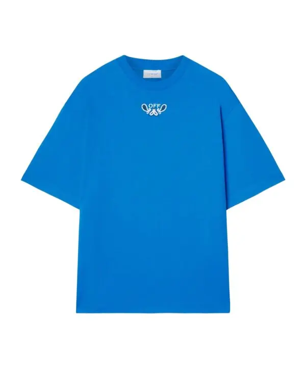 Off-White Crewneck Short-sleeved T-shirt - Blue