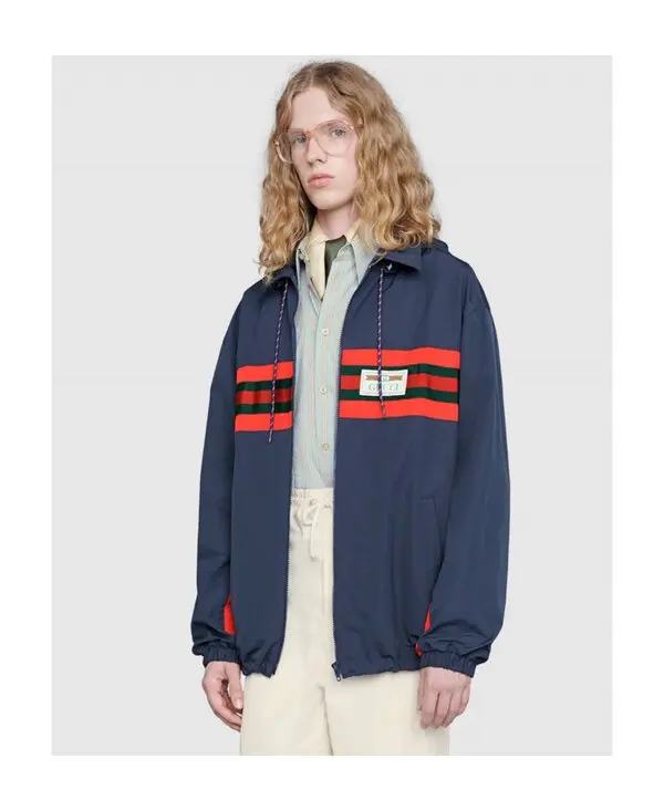 Gucci Logo-appliquéd Hooded Windbreaker