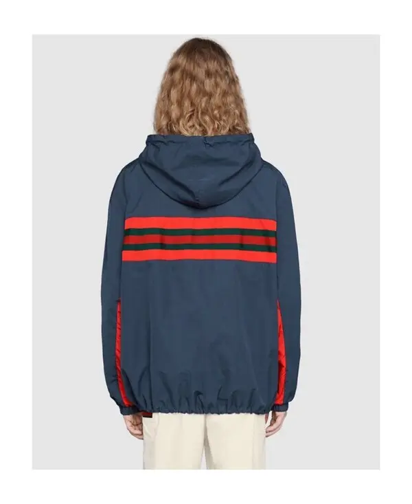 Gucci Logo-appliquéd Hooded Windbreaker