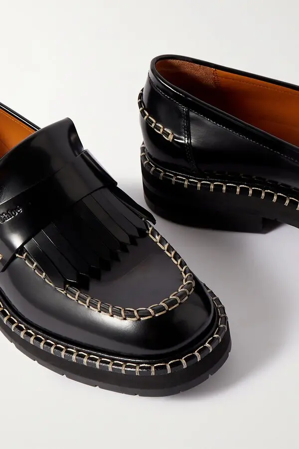 Chloé Round Toe Flat Loafers