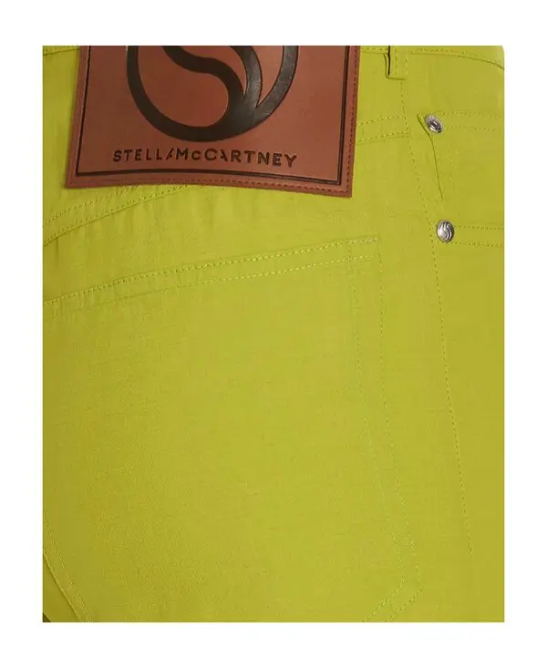 Stella McCartney Logo Patch Wide Leg Jeans