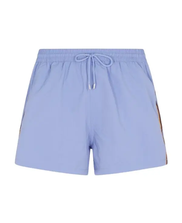 Paul Smith Stripe Trim Swim Shorts - Blue