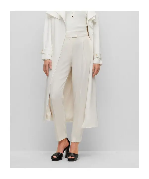 Hugo Boss Tailored Pants With Pleated Detail