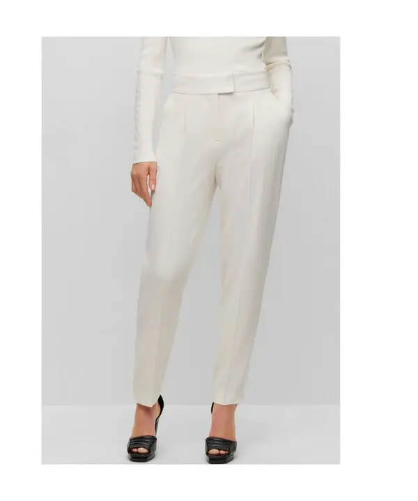 Hugo Boss Tailored Pants With Pleated Detail