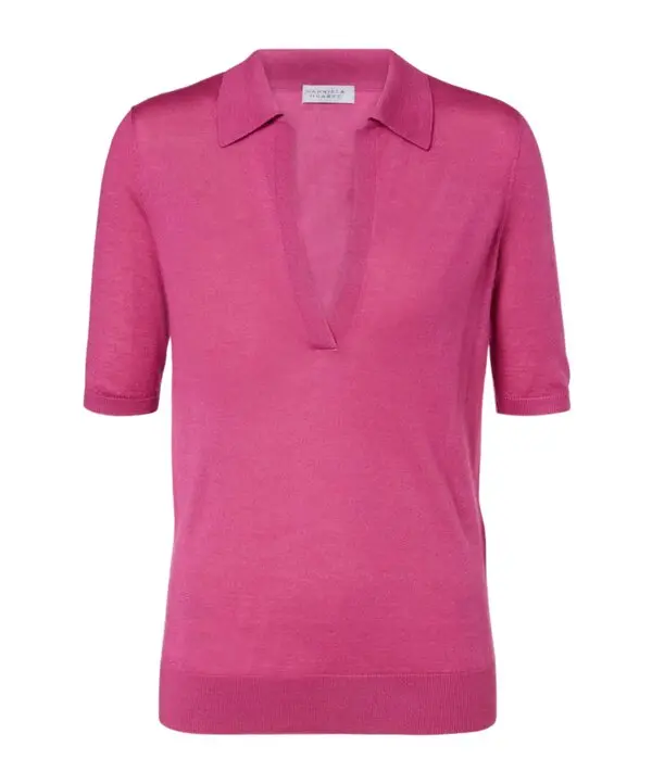 Gabriela Hearst Knitted Polo Shirt - Pink
