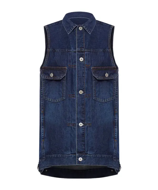 Sacai Button-up Denim Gilet