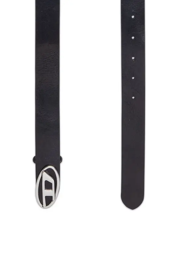 DIESEL® 1dr Logo Buckle Fastened Belt - Black