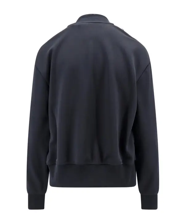 Palm Angels Logo Embroidered Zipped Jacket - Black
