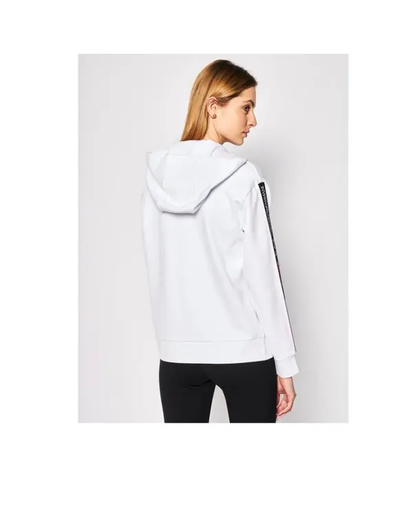 EA7 Logo Hooded Zip-up Jacket