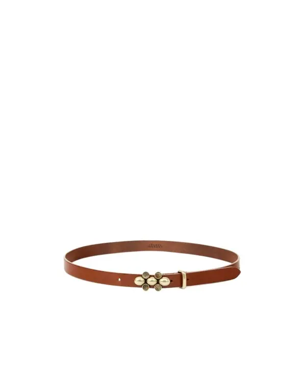 Isabel Marant Étoile Valdez Buckle Embellished Belt - Khaki