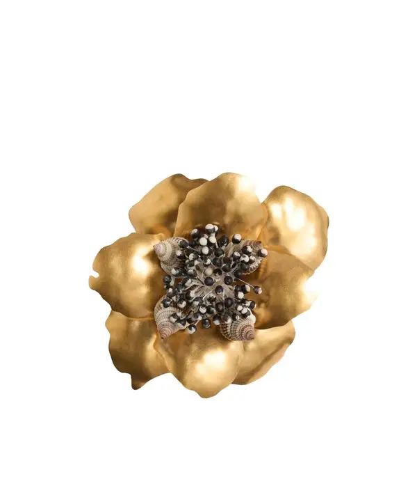 Valentino Garavani Floral Shaped Brooch - Bronze