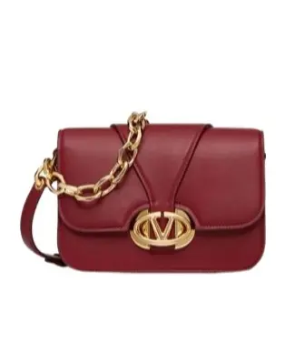 Valentino Garavani Vlogo Moon Foldover Top Shoulder Bag