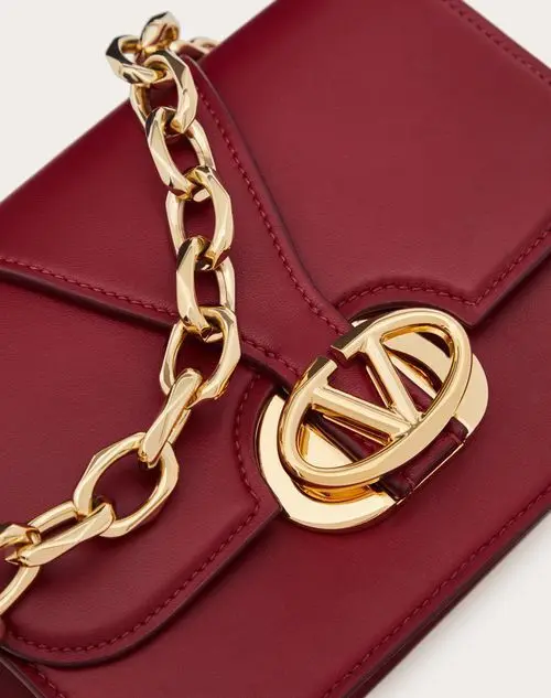 Valentino Garavani Vlogo Moon Foldover Top Shoulder Bag