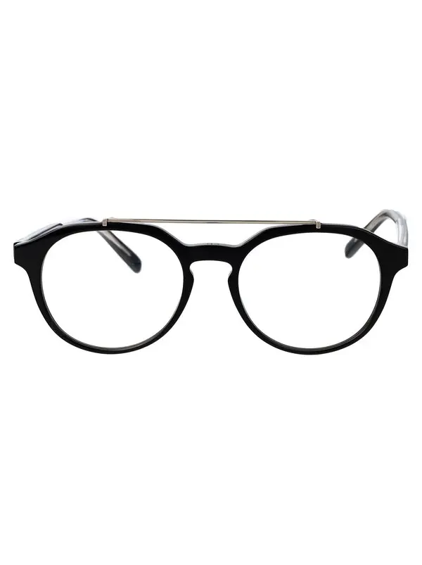 Dior Logo Flat Mirror Eyeglasses - Black