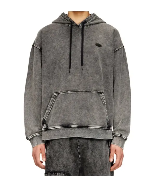 DIESEL® S-boxt-hood-den Hoodie - Dark Gray