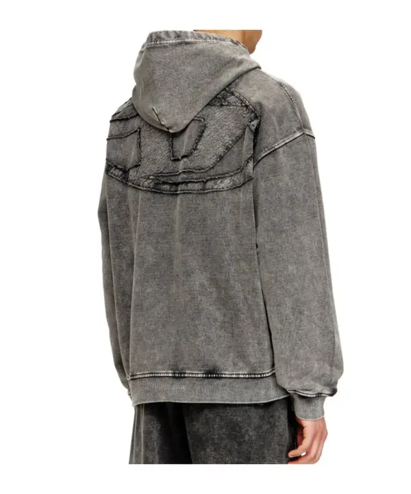 DIESEL® S-boxt-hood-den Hoodie - Dark Gray
