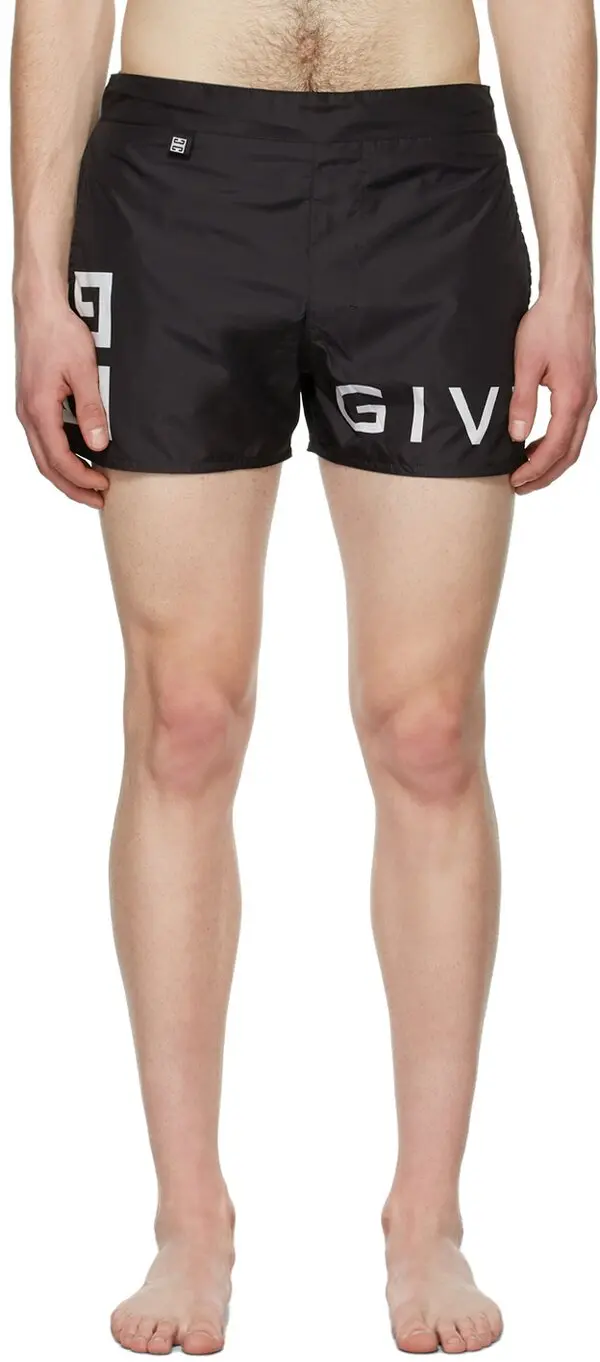 Givenchy Logo Printed Swim Trunks