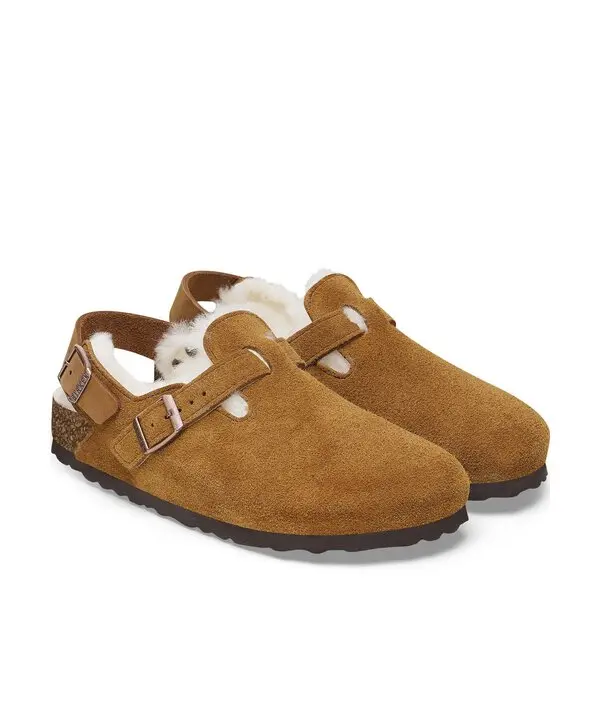 BIRKENSTOCK Buckled Slippers - Mink