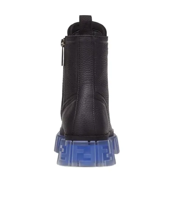 Fendi Ff-motif Combat Boots