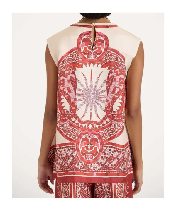 La DoubleJ San Carlo Sleeveless Top With Asymmetrical Hem
