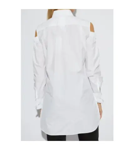 Max Mara Ragni Cold Shoulder Button-up Shirt - White