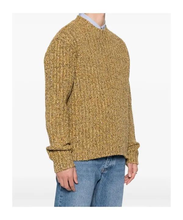 Séfr Long-sleeved Knitted Pullover - Brown