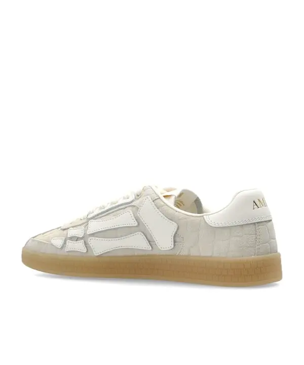 Amiri Embossed Pacific Bones Sneakers - Cream